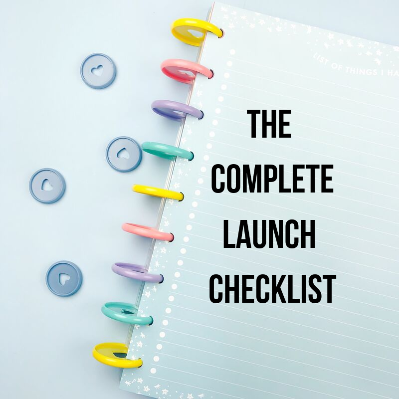 Download My Complete Launch Checklist - Renee-Nichole
